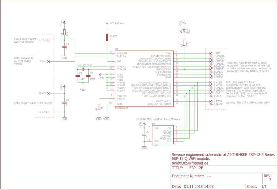 ESP8266 Gateway mit WLAN auf 433MHz